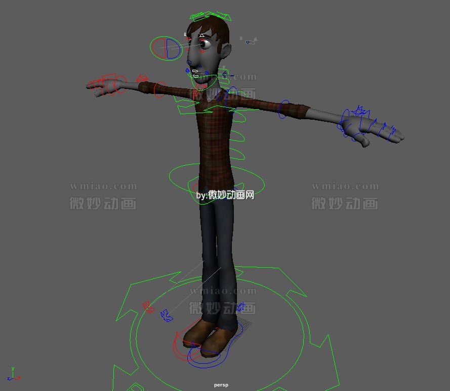 弗雷德卡通男孩人物maya模型下载 欧美精品模型下载 - CG模型 - 微妙网wmiao.com