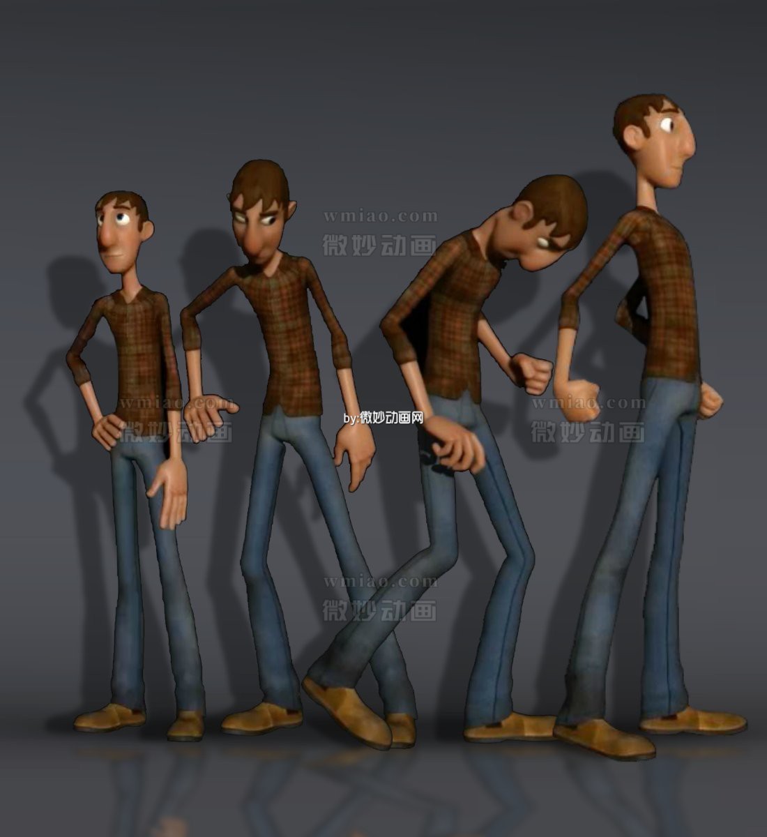 弗雷德卡通男孩人物maya模型下载 欧美精品模型下载 - CG模型 - 微妙网wmiao.com