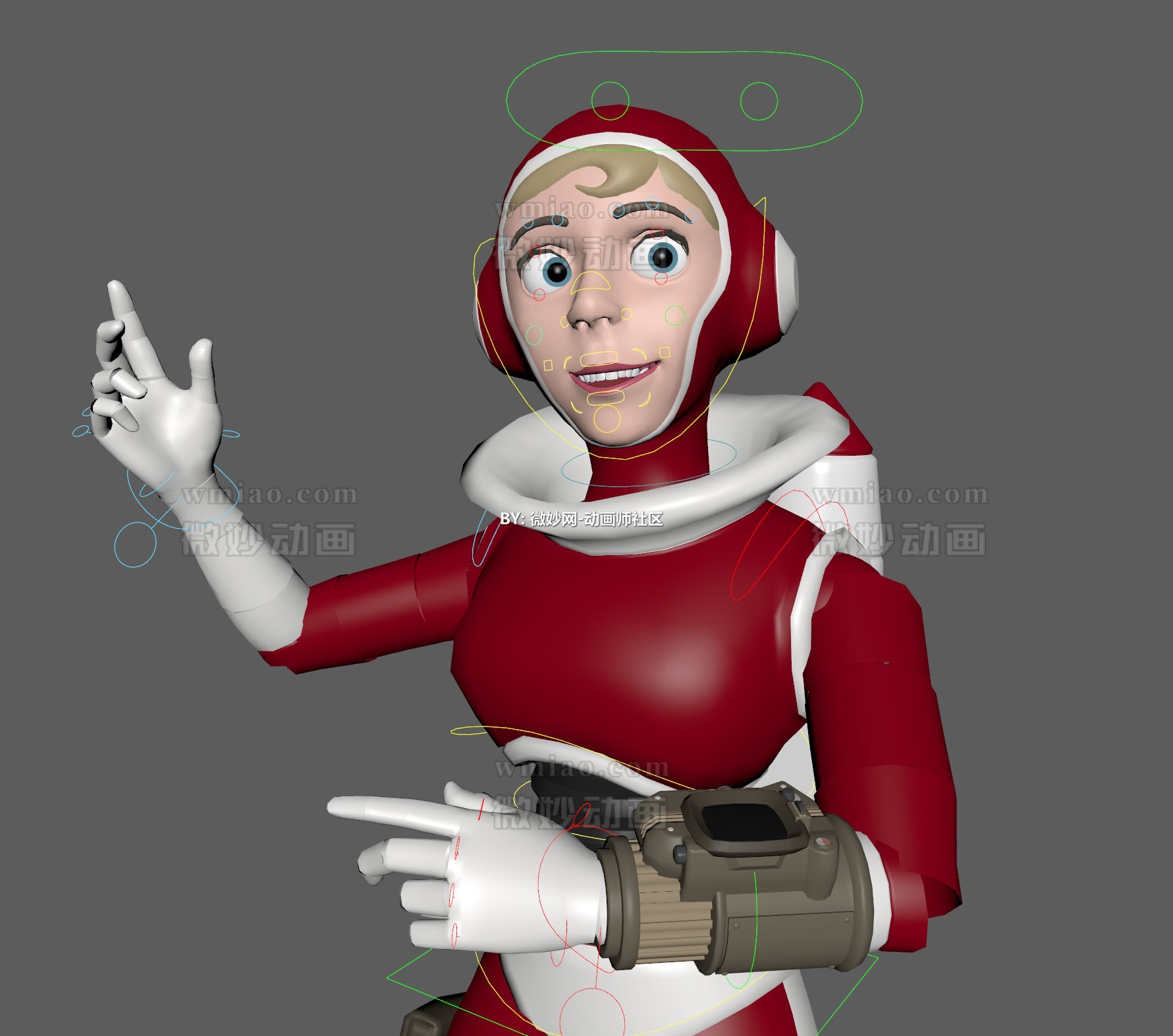 RE-UPLOADED - Rocket Girl rig for Maya 2016.5 and blaster gun prop - CG ...