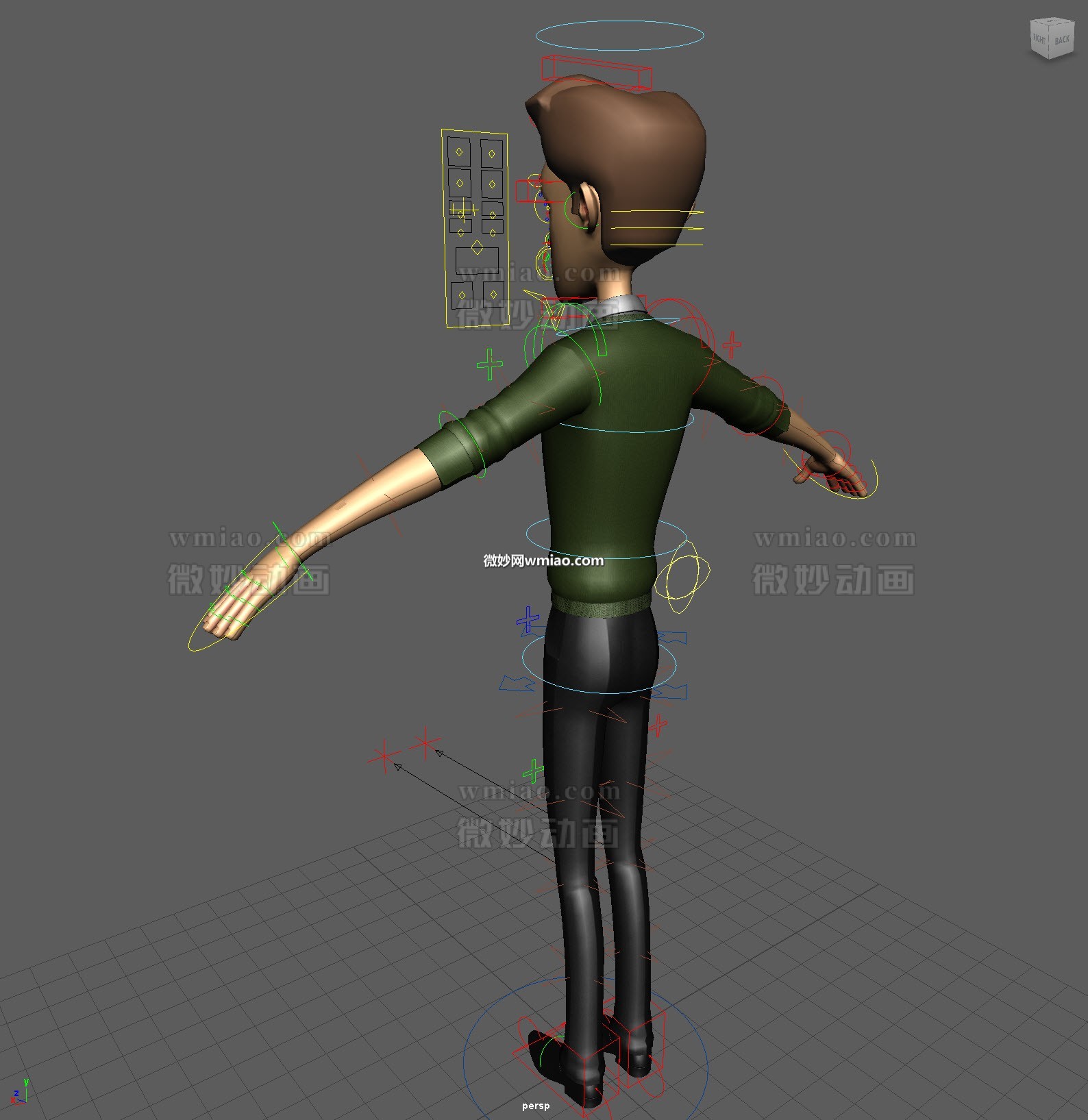 国外精品杰瑞maya模型绑定下载Jerry Rig full facial controls - CG模型 - 微妙网wmiao.com