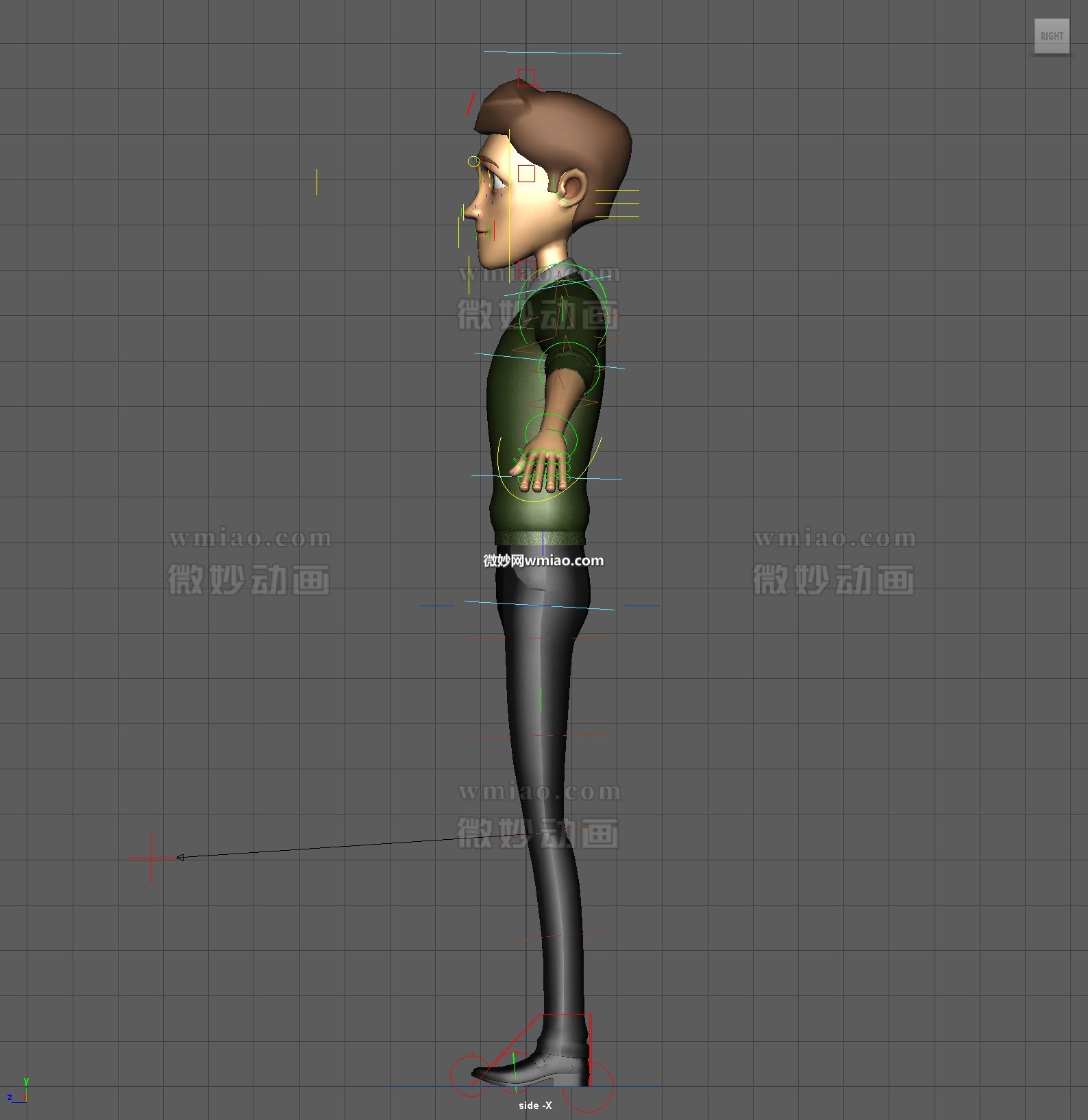 国外精品杰瑞maya模型绑定下载Jerry Rig full facial controls - CG模型 - 微妙网wmiao.com