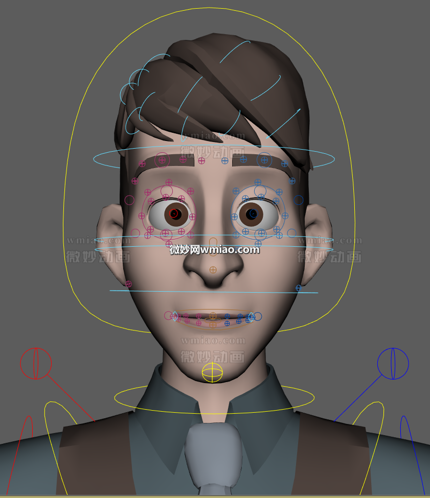 精品模型杰克maya模型带绑定JACK_RIG_____ANIMSQUAD - CG模型 - 微妙网wmiao.com