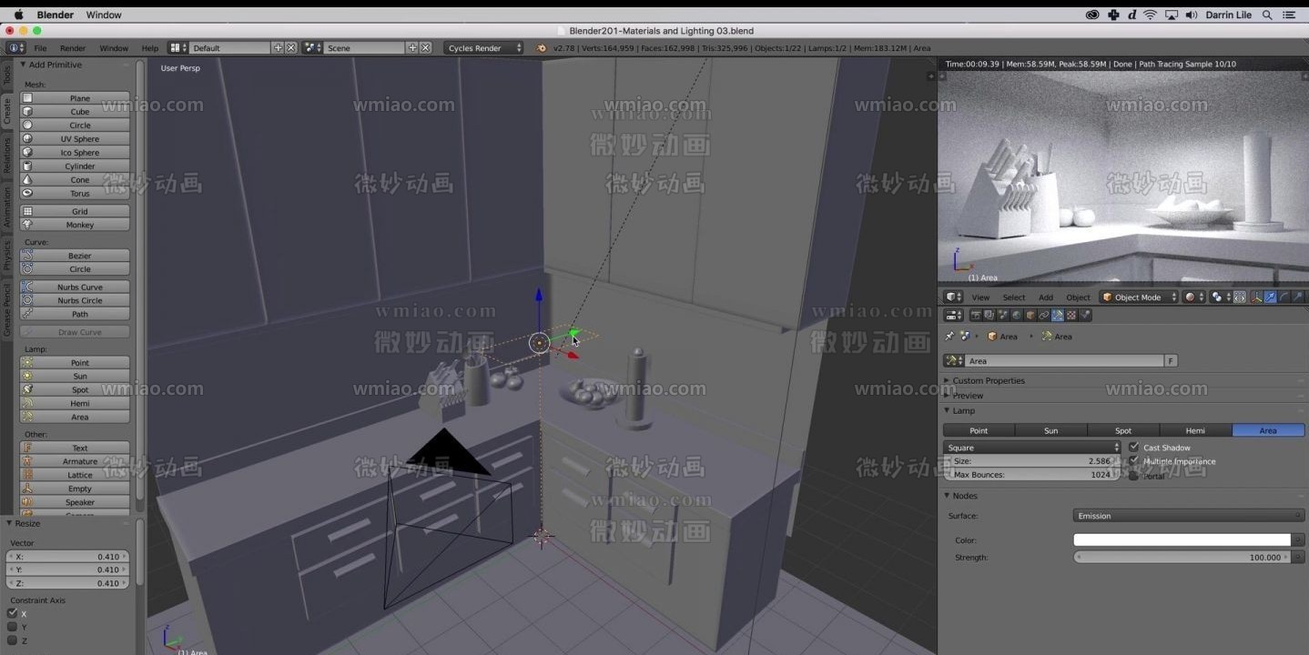 blender建模入门教程Blender 101 - Introduction to 3D Modeling - 共享教程 - 微妙网wmiao.com