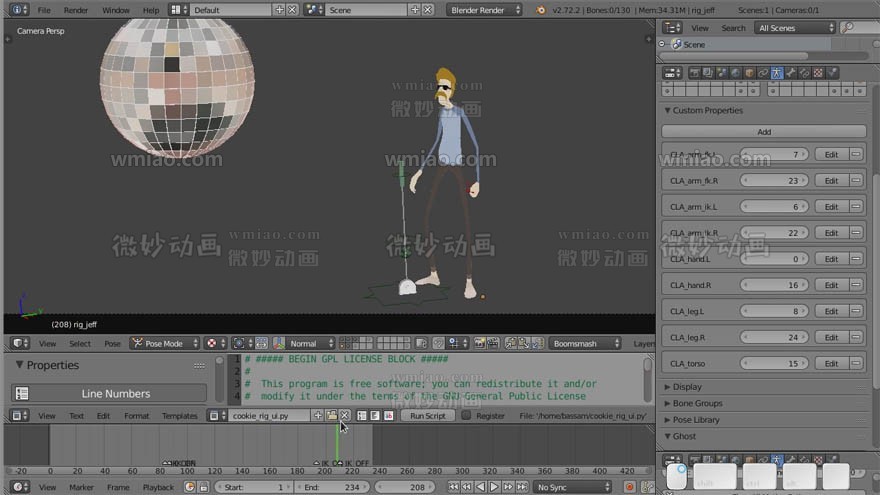 脚本编写blender自定义UI插件教程Scripting a Custom Rig UI Add-on for Blender - 共享教程 - 微妙网wmiao.com