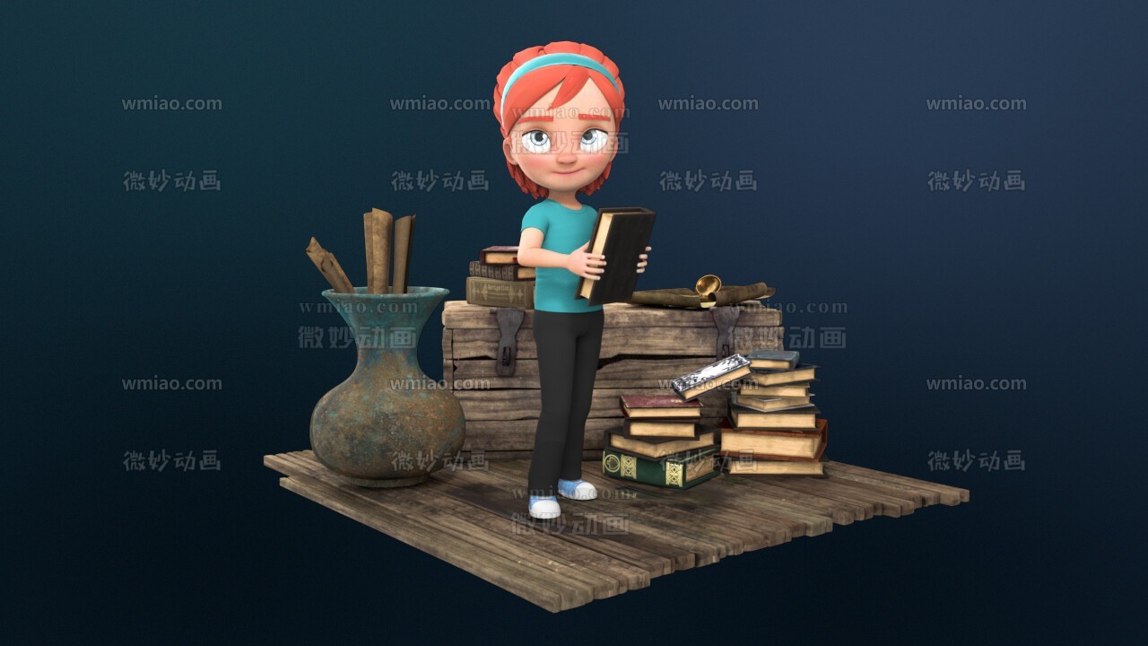 Kayla and Kyle Rig卡通小男孩小女孩角色maya模型kylemod - CG模型 - 微妙网wmiao.com