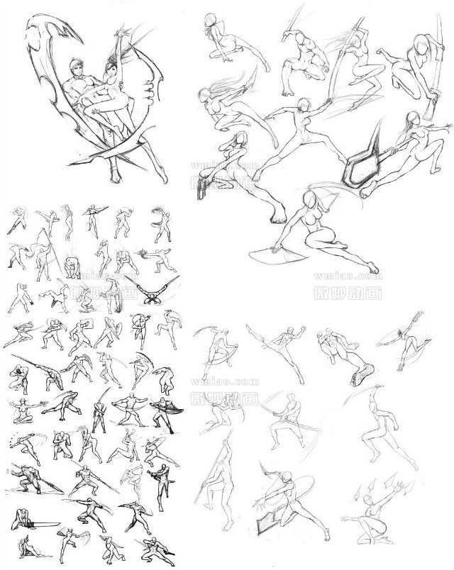 一些游戏pose资料参考 - pose练习 - 微妙网wmiao.com