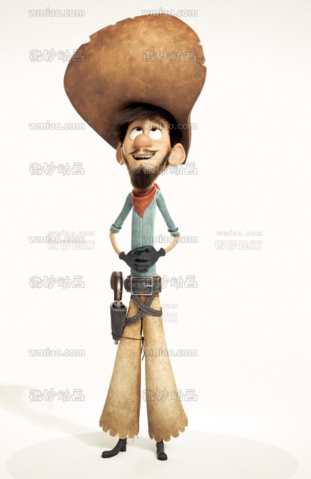 国外精品卡通牛仔男性角色maya模型带绑定Twigs cowboy full rigged with facials c... - CG模型 ...