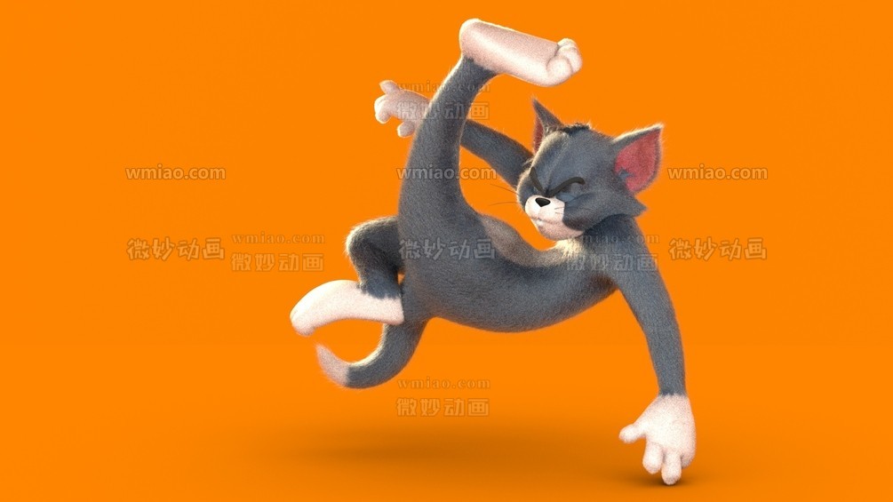 国外精品猫和老鼠 汤姆猫maya模型带绑定Tom rig full rigged textured and picker - CG模型 ...