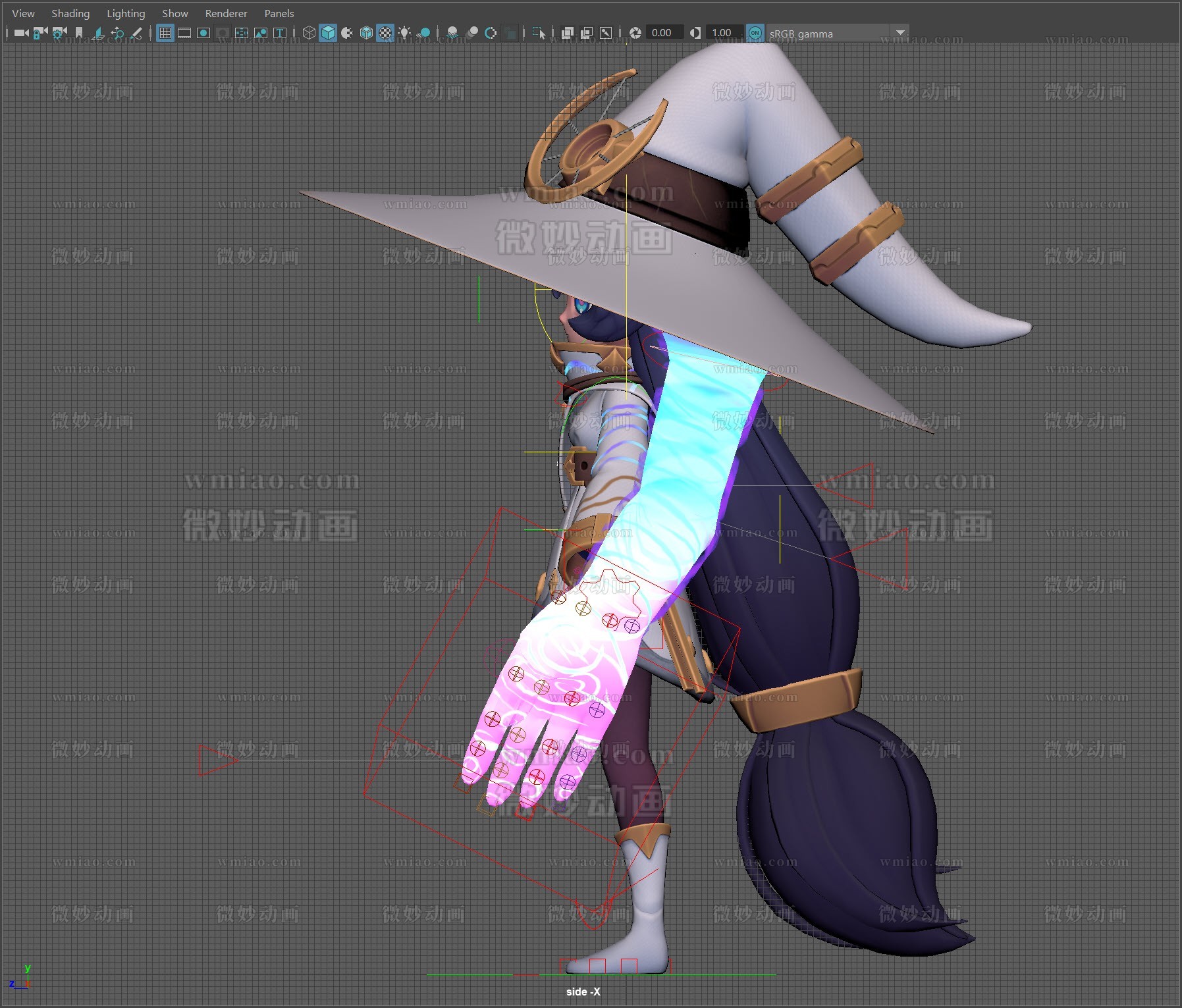 国外精品伊斯特拉-星际女巫 Maya模型带绑定贴图Ystra - Astral Witch full rigged - CG模型 - 微妙网 ...