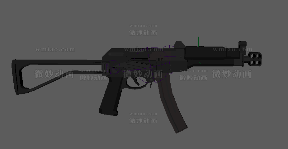 枪AEK-918G模型OBJ通用格式 - CG模型 - 微妙网wmiao.com