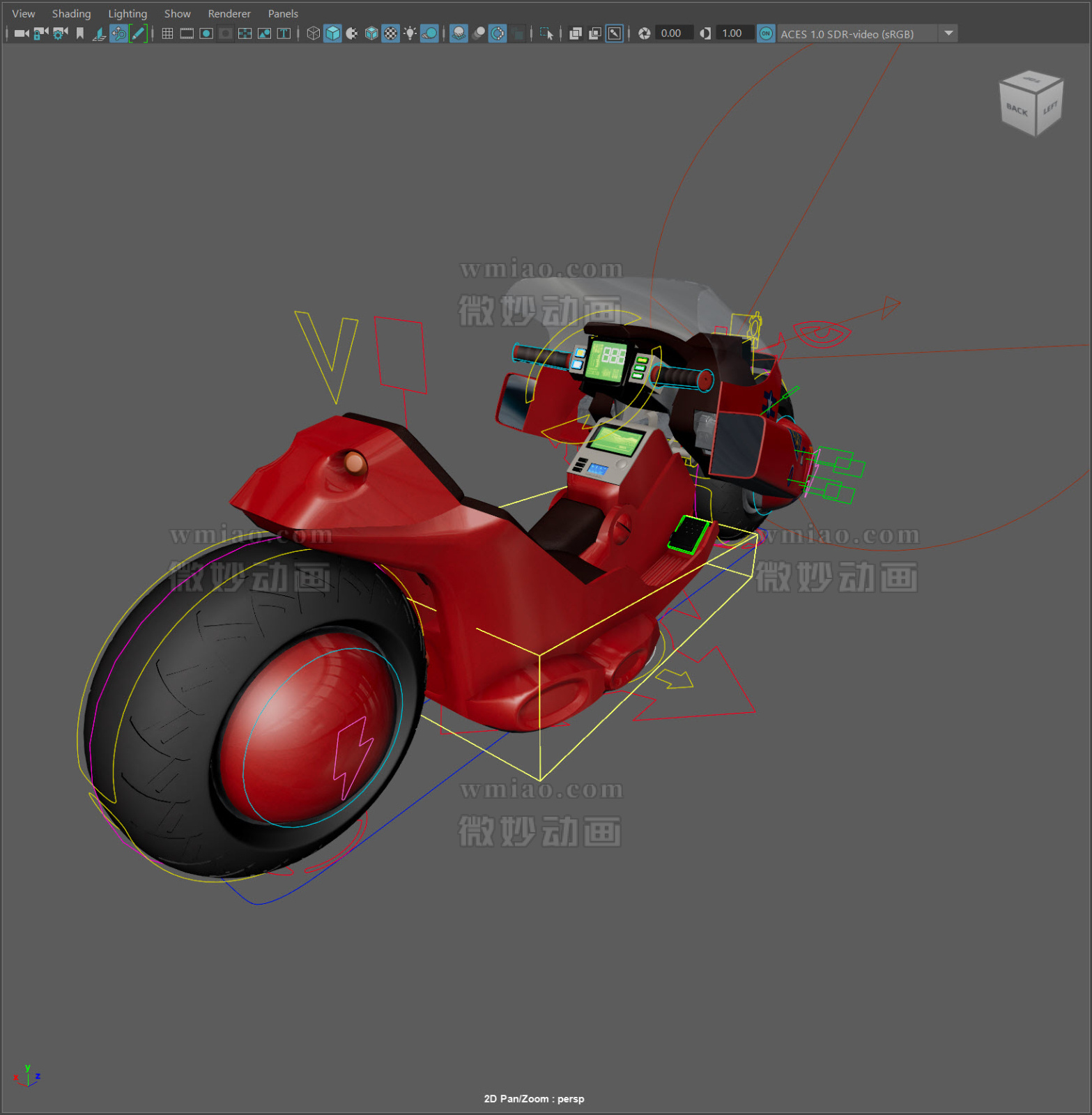 《阿基拉》飙车男孩Maya模型绑定Akira: Kaneda + Bike, mGear [ free Maya Rig ] - CG模型 ...