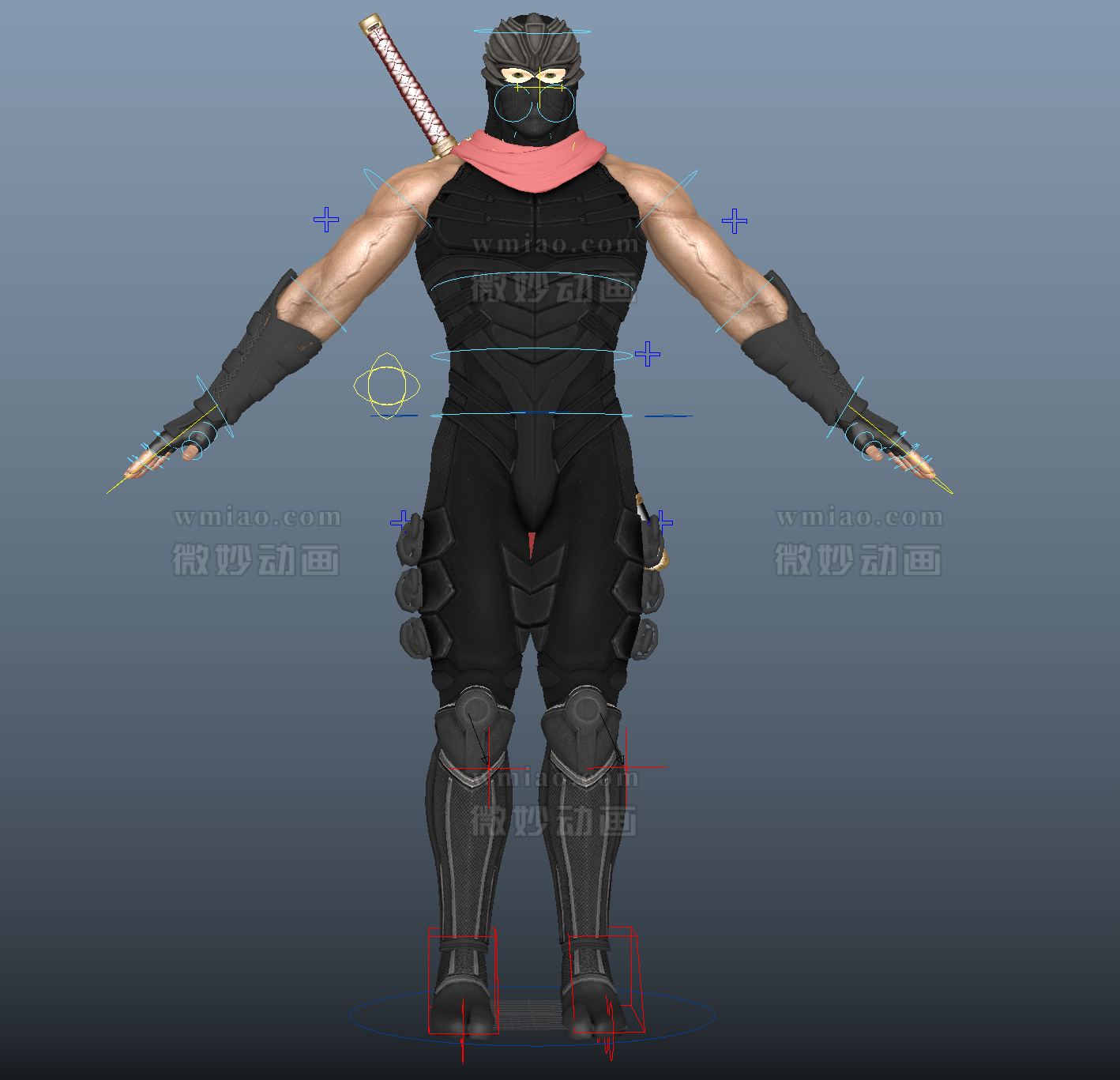 忍者龙剑传角色Maya模型3NG3RE_Ryu_Hayabusa - CG模型 - 微妙网wmiao.com