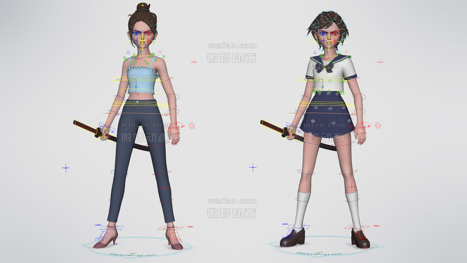 卡内奇原创Neka rig 2.0 - CG模型 - 微妙网wmiao.com