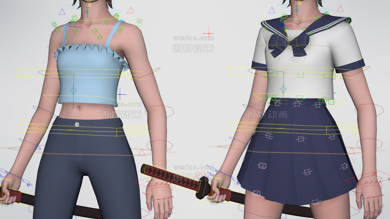 卡内奇原创Neka rig 2.0 - CG模型 - 微妙网wmiao.com